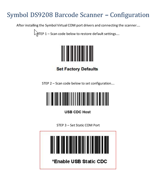 Scanner Barcodes – Mr. Pickle's Franchise Systems