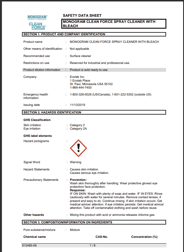 K50 Monogram Bleach Spray – Mr. Pickle's Franchise Systems